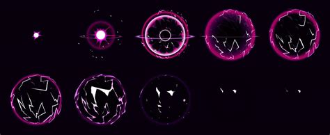 Magic Electric Lightning Ball Animation Sprite 23864859 Vector Art At