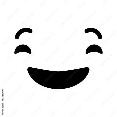 Smiley Face Icon Vector Happy Face Illustration Sign Laugh Symbol Or
