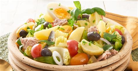 Salade niçoise aux pommes de terre Pompadour Touquet Savour
