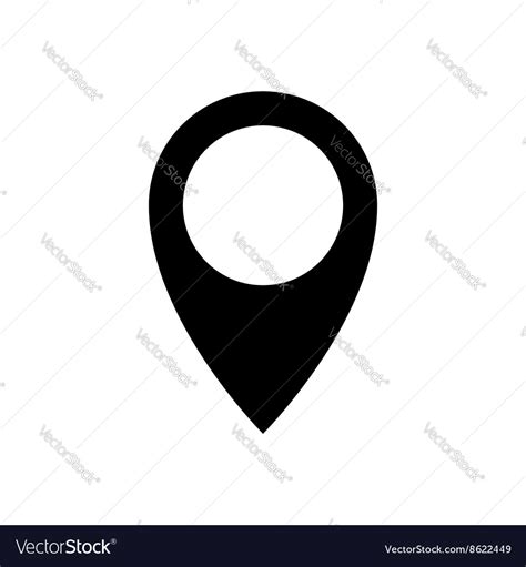 Pin Drop Icon Royalty Free Vector Image Vectorstock