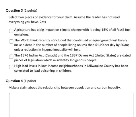 solved question 3 2 points select two pieces of evidence