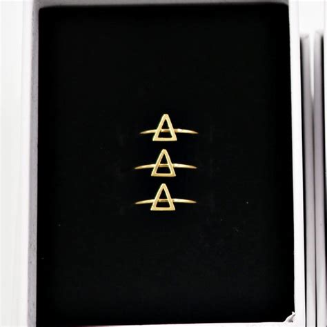 Delta Delta Delta Stacked Rings Greek Divine And More