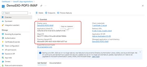 Exchange Online POP And IMAP OAuth 2 0 Client Credentials Flow Icewolf Blog