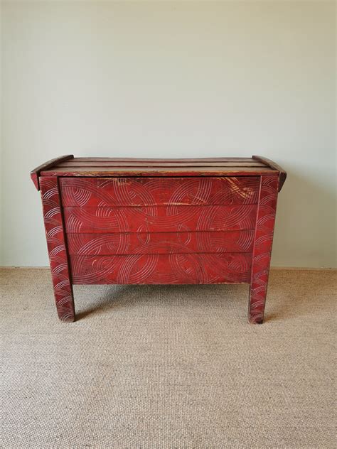 Hungarian Painted Red Chest Gabriella Knight