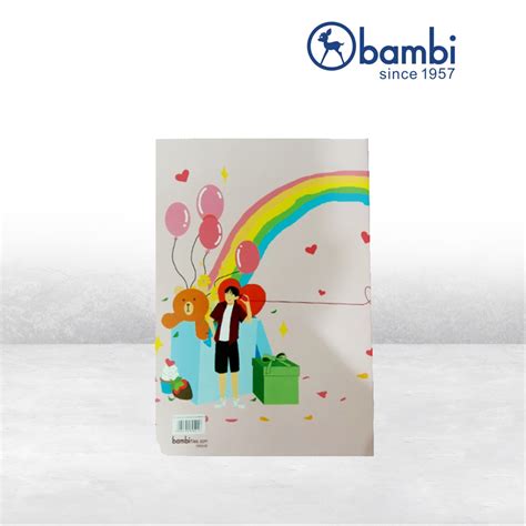 Bambi Map L Folder Valentine A4 Pastel Pink Bambi Files