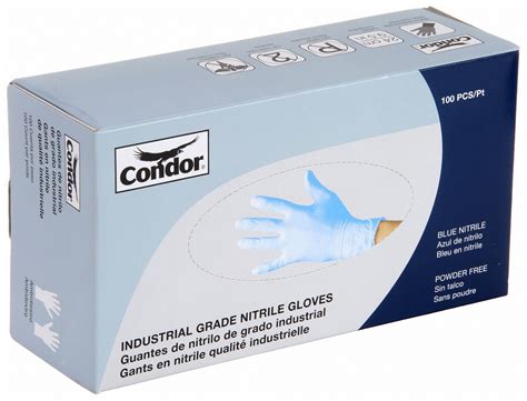 Condor Nitrile Disposable Gloves Xl Powder Free 45 Mil Palm