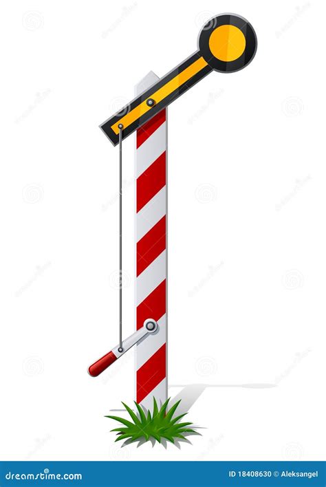 Railroad Semaphore Stock Vector Illustration Of Opening 18408630