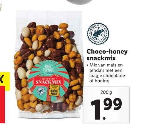 Choco Honey Snackmix 200 G Aanbieding Bij Lidl