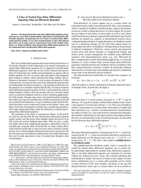 pdf a class of neutral type delay differential equations that are
