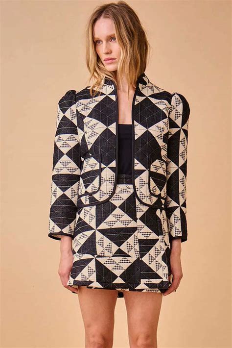 Hunter Bell Wessex Jacket Quilted Gingham Garmentory