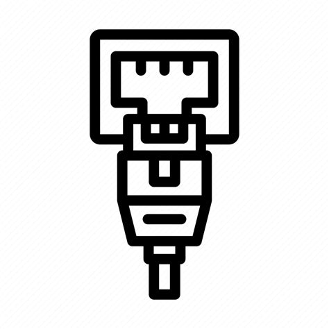 Ethernet Network Connection Plug Port Icon Download On Iconfinder
