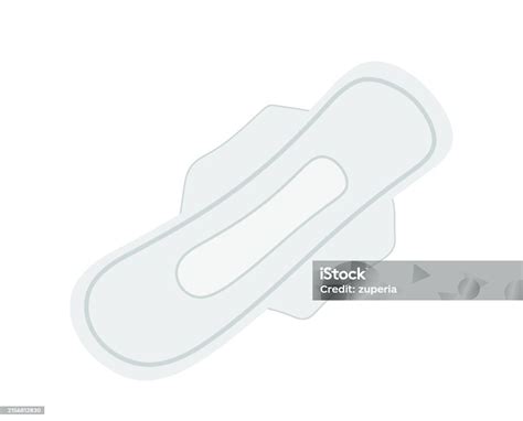 생리 위생 액세서리 위생 패드 만화 벡터 일러스트 레이 션 흰색 배경에 고립 0명에 대한 스톡 벡터 아트 및 기타 이미지 0명 개인 장식품 건강관리와 의술 Istock