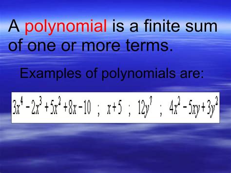 Polynomial Ppt