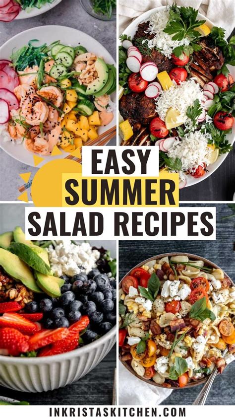 Easy Summer Salad Recipes Summer Salads Summer Salad Recipes Summer