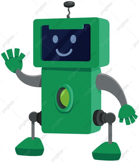 機器人或機器人有趣的科幻人物的卡通插圖 快樂 滑稽 Android向量圖案素材免費下載，png，eps和ai素材下載 Pngtree