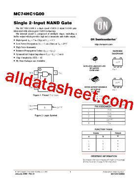 MC74HC1G00DTT1G Datasheet PDF ON Semiconductor