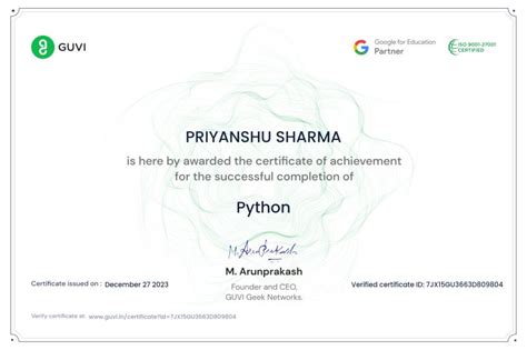 Priyanshu Sharma On Linkedin Completed My Introduction To Programming