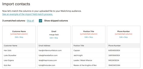 Mailchimp Csv Template