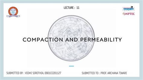 Compaction And Permeability Vidhi Sirothia Pdf