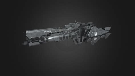 Halo Paris Class Frigate Unsc Paris 3d Model By Jakubvildomec