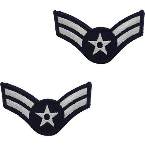 Usaf Airman First Class Small Full Color Embroidered Chevron Vanguard
