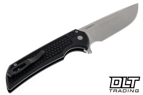Pro Tech Mordax Black Honeycomb Textured Handle Stonewashed