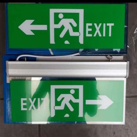 Promo Lampu Exit Led Arcylic Lampu Darurat Emergency Exit Lampu