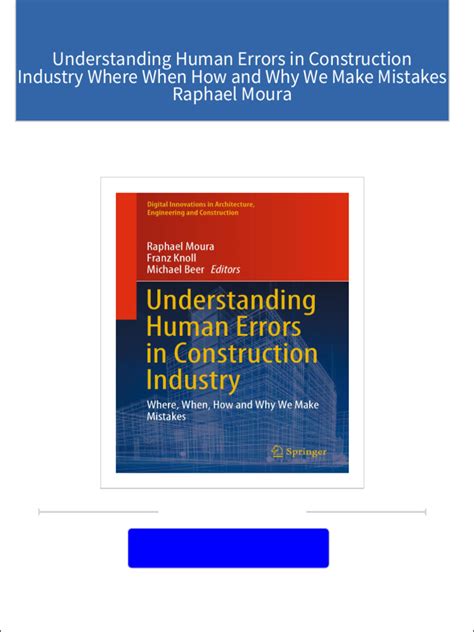 Get Understanding Human Errors In Construction Industry Where When How