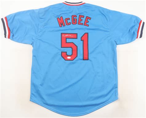 Willie Mcgee Signed Jersey Jsa Pristine Auction