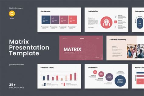 Matrix Google Slides Template Graphic By Creativeslides Creative Fabrica