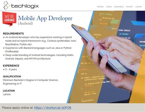 Sameen Pervaiz On Linkedin Hiring Now Role Android Developer