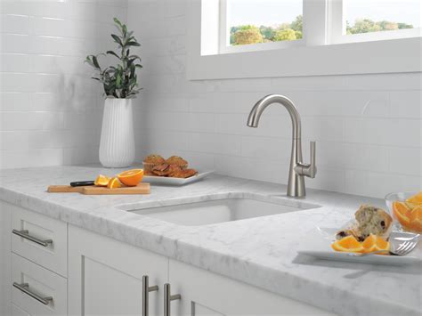 Single Handle Bar Prep Faucet In Spotshield Stainless 14882lf Sp