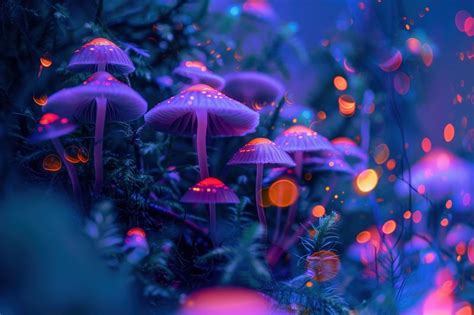 Bioluminescence Toadstool Background Images Free Photos PNG Stickers