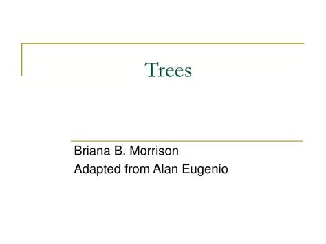 PPT Trees PowerPoint Presentation Free Download ID