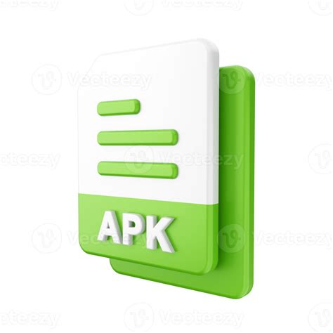 3d File Apk Icon Illustration 22597443 Png