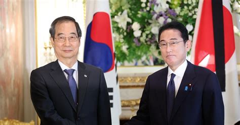한 총리 한·일 관계 개선 공통의 이익에 부합기시다 조의 감사