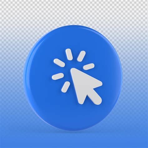 Premium Psd Cursor Pointer 3d Ui Icon