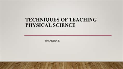 Approaches In Science Teaching Pptx