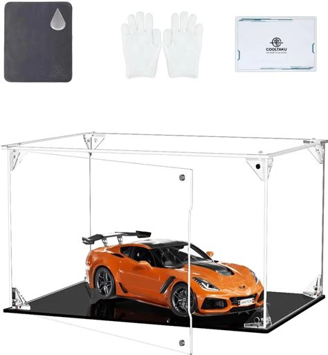 Clear Acrylic Display Case Front Open Door Magnetic Buckle Dustproof