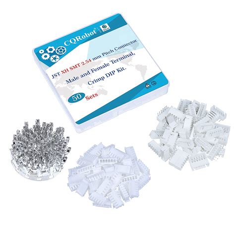 Cqrobot 50 Sets 400 Pieces Jst Xh Smt 2 54mm Pitch 6 Pin Jst Connector