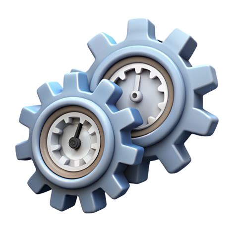 Beautiful Modern Abstract Clock Gears Interlocking Isolated Detailed 58003198 Png