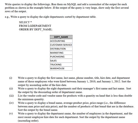 Solved This Is A Database Question Please Answer Only I