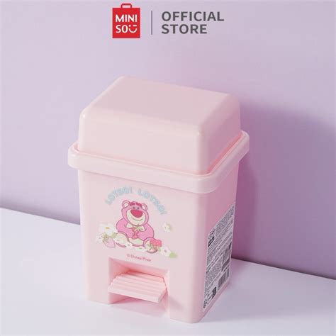 Jual Miniso Lotso Trash Desktop Mini Tempat Sampah Lotso Shopee