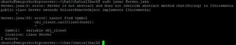 Chat Rmi Com Callback Java Android Sdk Clube Do Hardware
