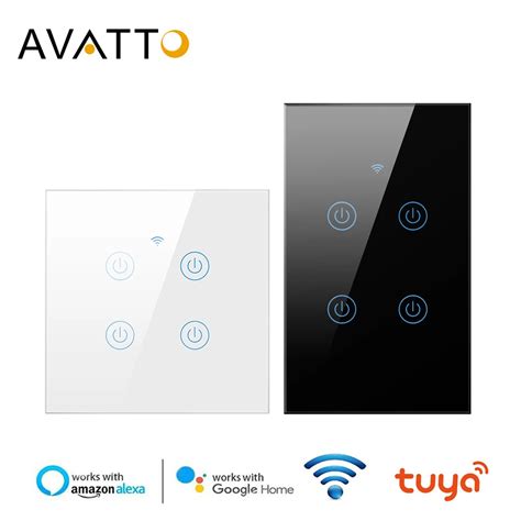 Avatto Interruptor De Luz Inteligente Com Wifi Tuya Funciona Com Ou