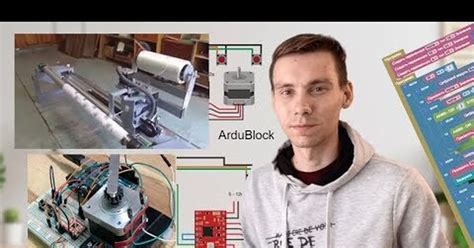 Ardublock 20 Станок для намотки нити Шаговыи мотор А4988 на