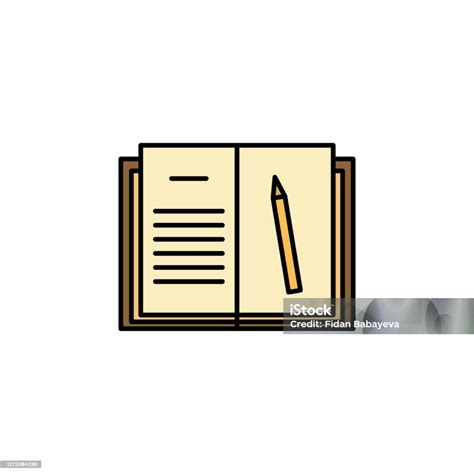 숙제 책 연필 아이콘 교육 일러스트의 요소 표지판과 기호는 흰색 배경에 웹 로고 모바일 앱 Ui Ux에 사용할 수 있습니다 개성 개념에 대한 스톡 벡터 아트 및 기타 이미지