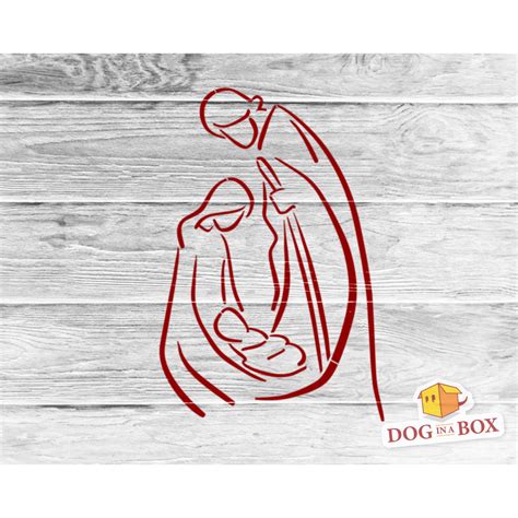 Nativity Stencil N7 Reusable Christmas Stencil For Nativity Scene