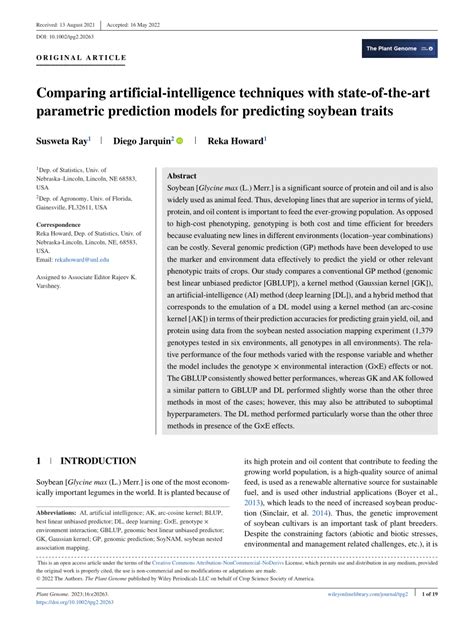 Pdf Comparing Artificial‐intelligence Techniques With State‐of‐the