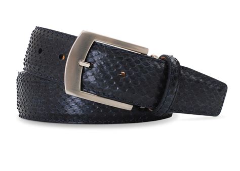 Vintage Navy Python Belly Cut